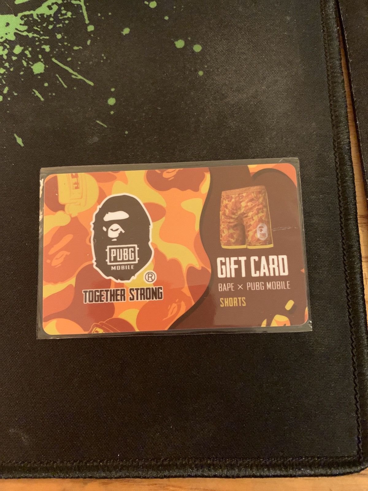 Bape Bape x PUBG gift card SHORTS | Grailed