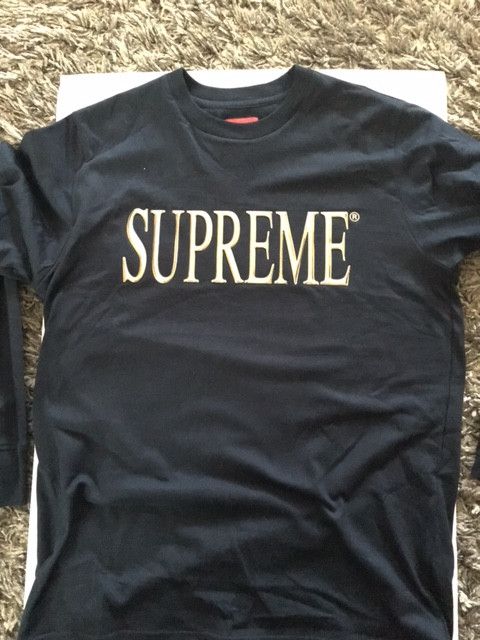 Supreme Supreme Gold Logo | Grailed