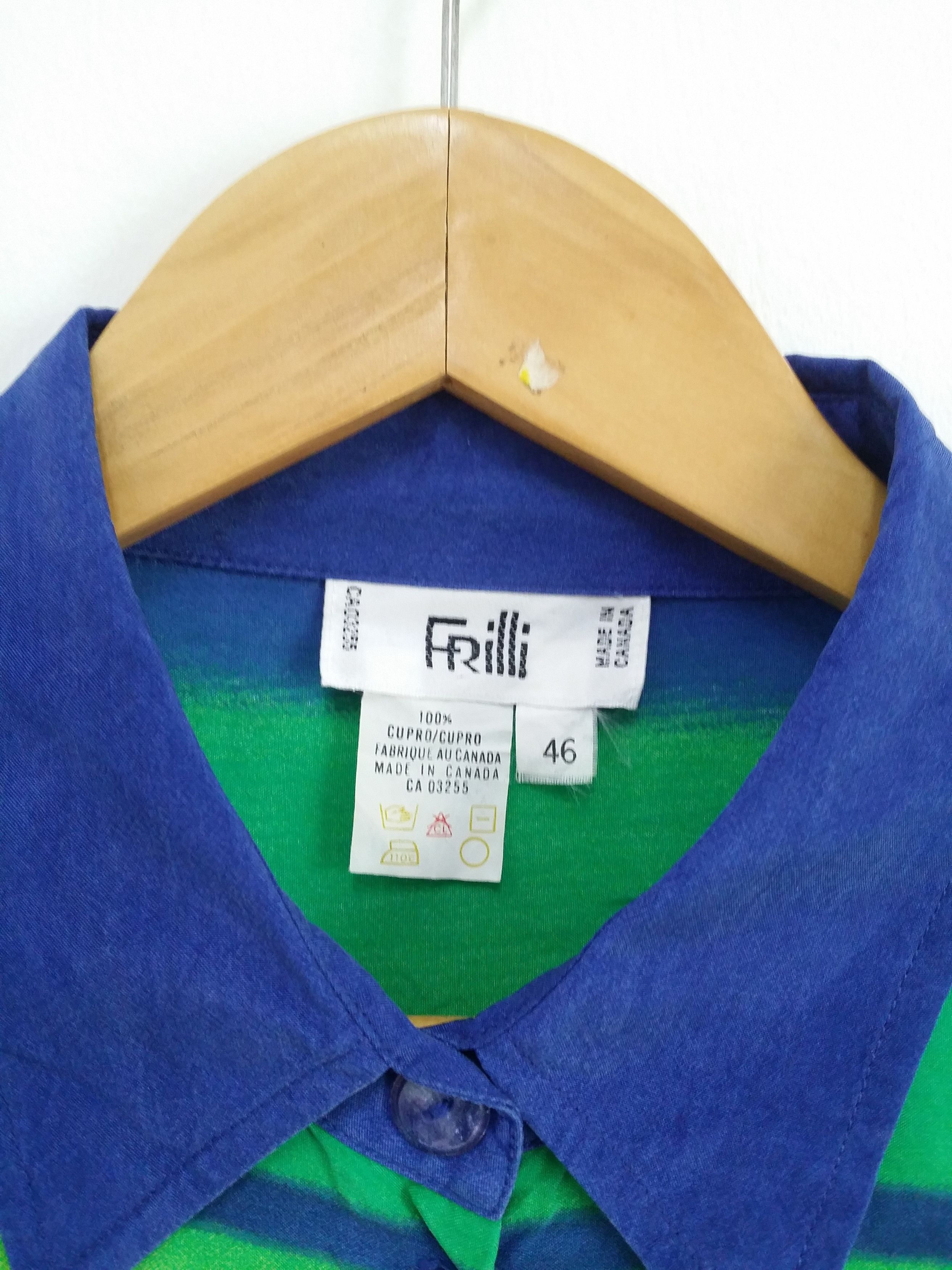 Designer Frilli Baroque Oxford Psychedelic Abstract Shirt L Size | Grailed