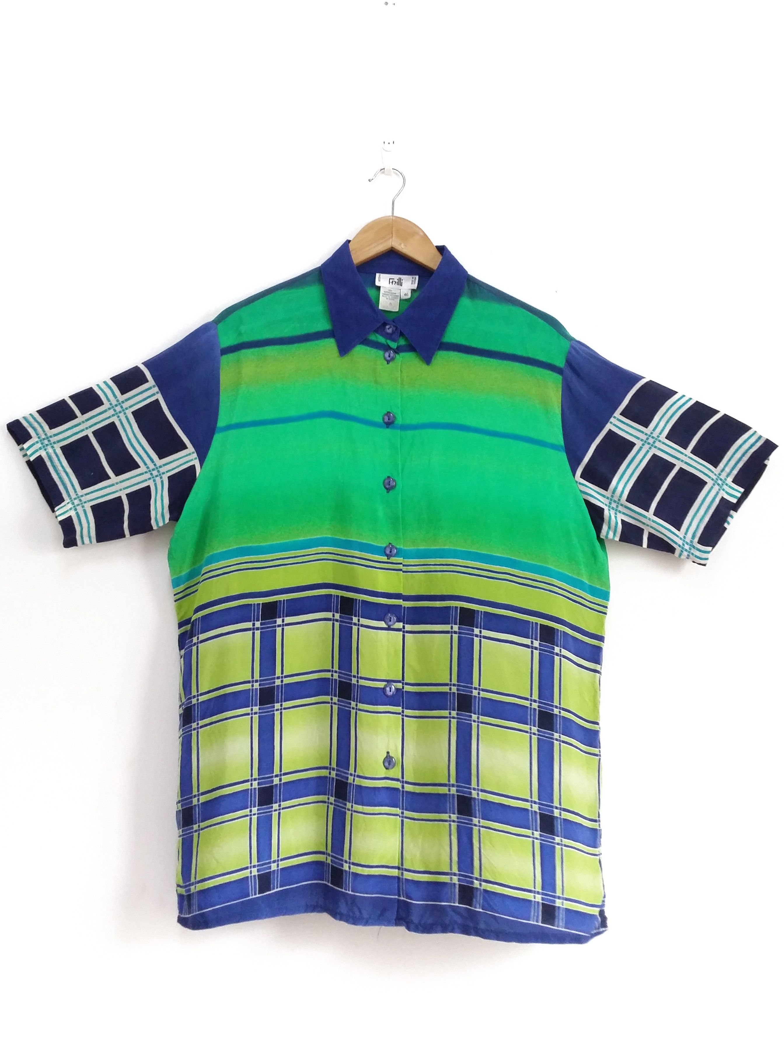 Designer Frilli Baroque Oxford Psychedelic Abstract Shirt L Size | Grailed