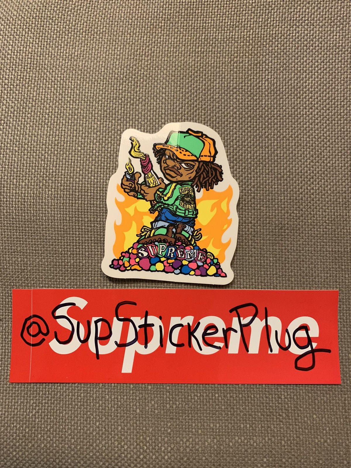 Supreme Supreme Sticker Molotov Kid | Grailed
