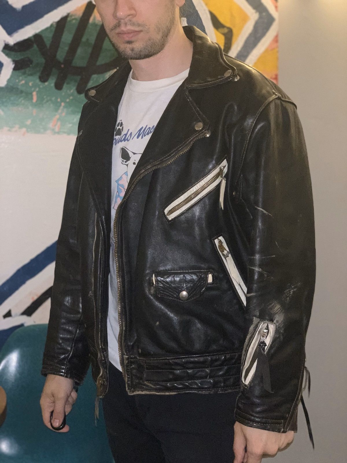 Vintage 1950s Langlitz Leather Portland Oregon Leather Jacket | Grailed