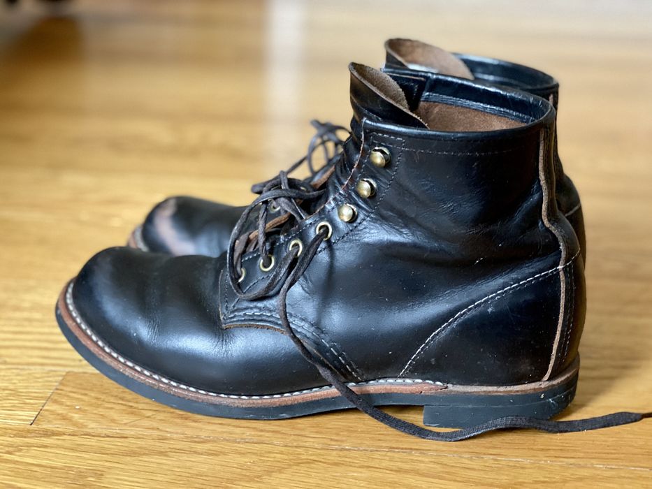 Red Wing Blacksmith in Black Prarie Leather 3345 | Grailed