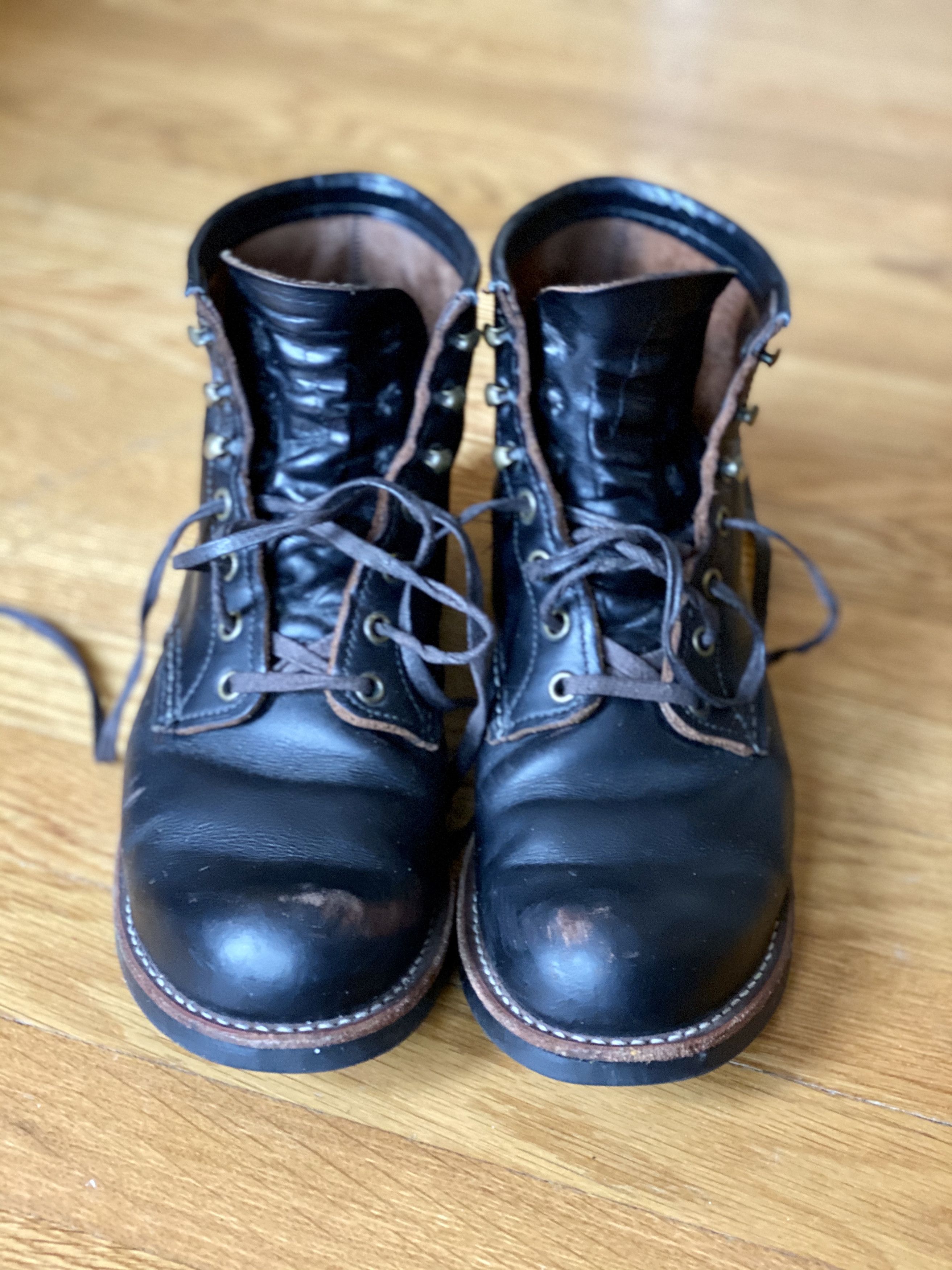 Red Wing Blacksmith in Black Prarie Leather 3345 | Grailed