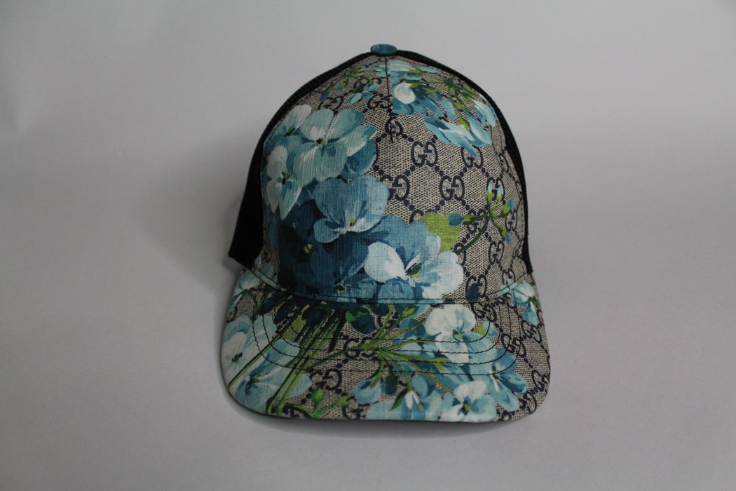 Gucci Gucci Blooms Blue Flowers GG Monogram Hat Cap Snapback | Grailed