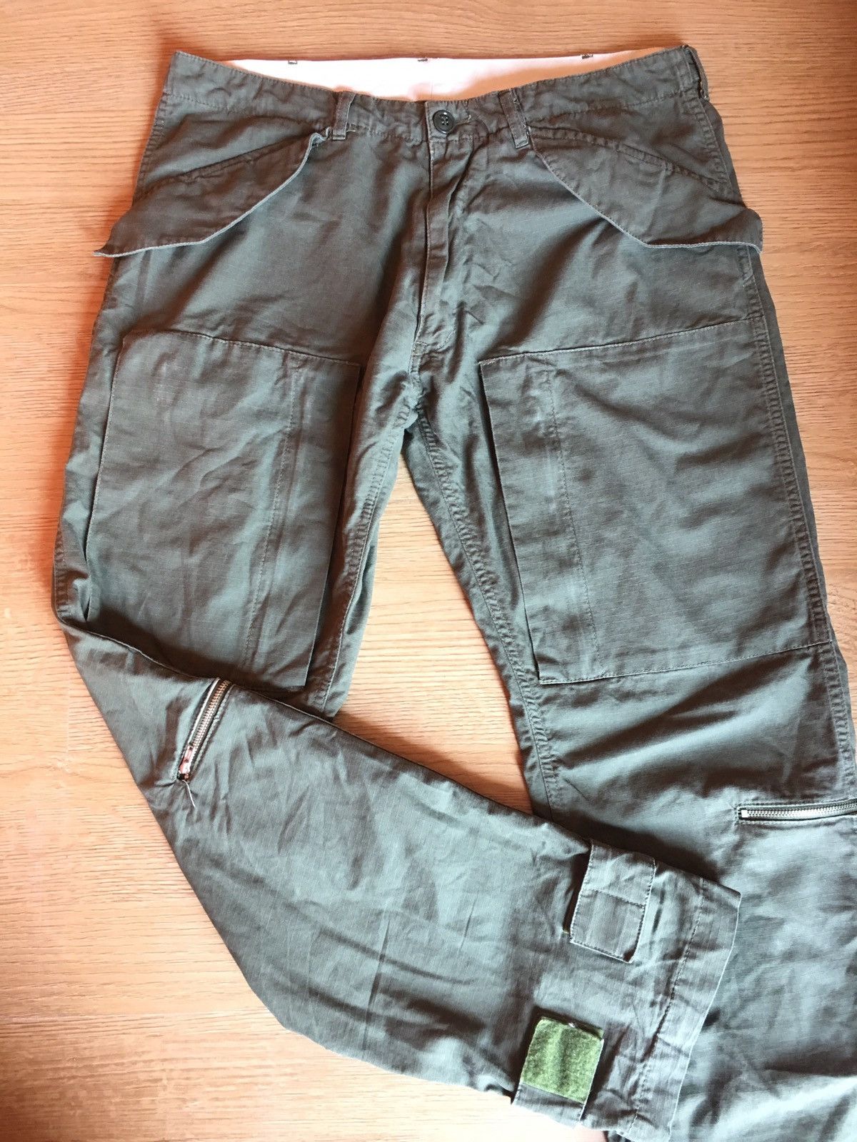 Engineered Garments Military Zipper/Velcro Flight Cargo Pants | Grailed