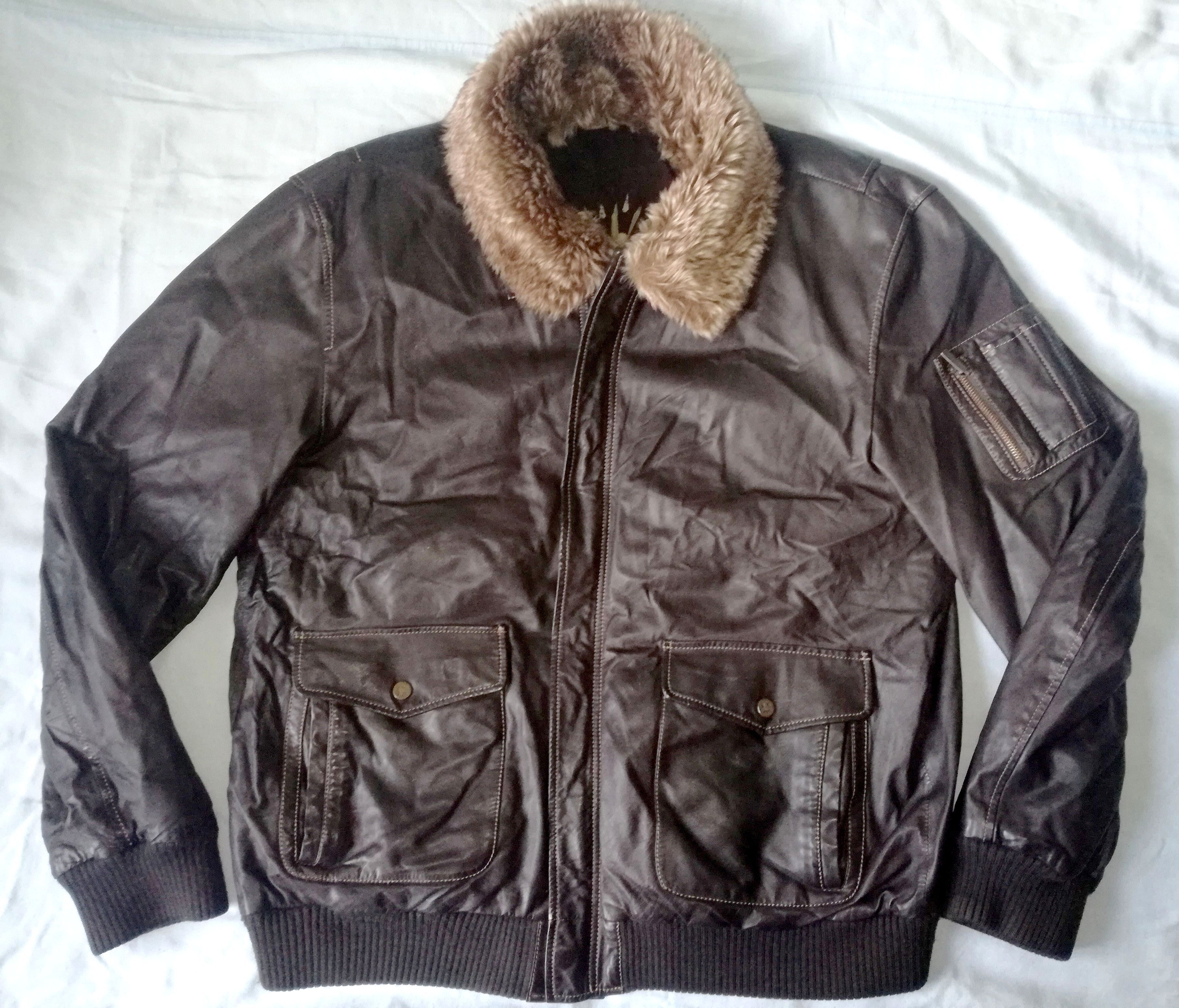 Bomber Jacket TRAPPER Germany G-1 Flight Pilot Cow Nappa Leather Jacket ...