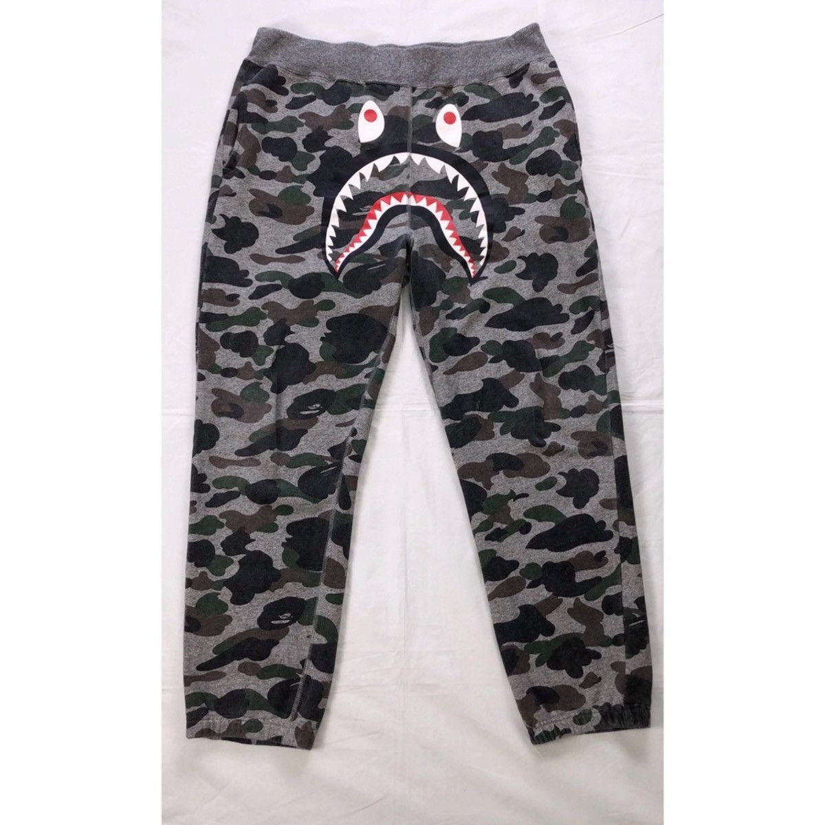 Bape A bathing ape camo shark joggers | Grailed