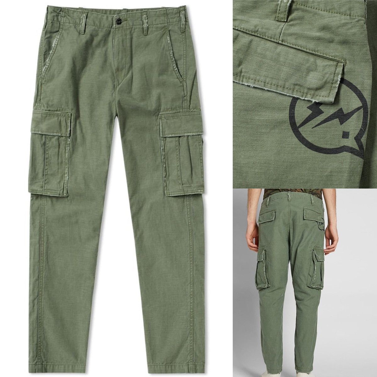 Fragment Design × Vanquish DENIM BY VANQUISH & FRAGMENT SLIM CARGO PANT ...