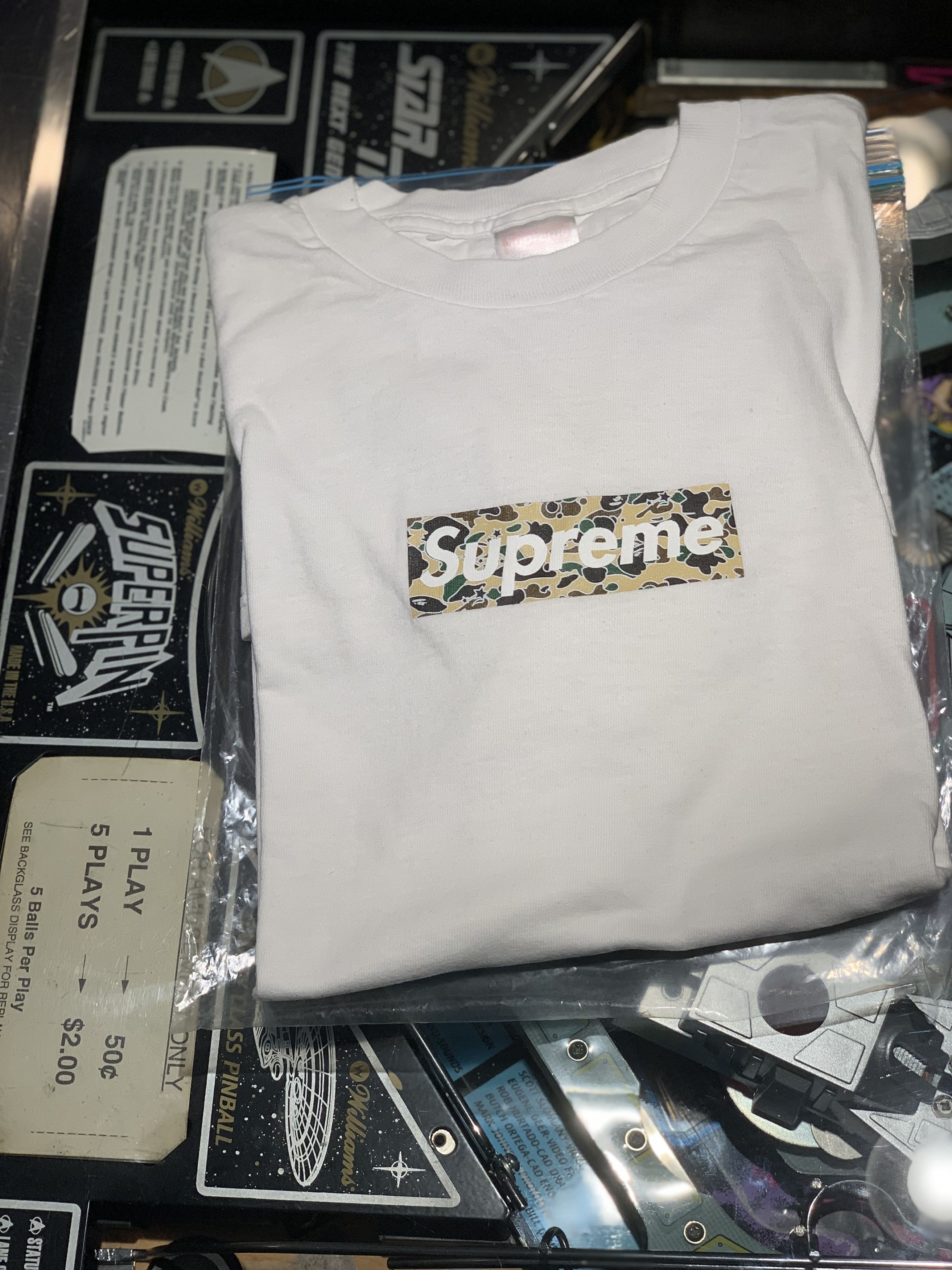 Supreme Supreme x Bape Box Logo Yellow Psyche | Grailed