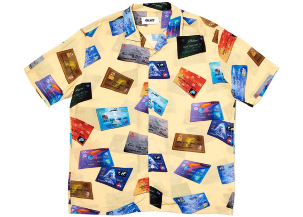Palace Palace Contactless Credit Card Club Shirt Yellow Hawaiian | Grailed
