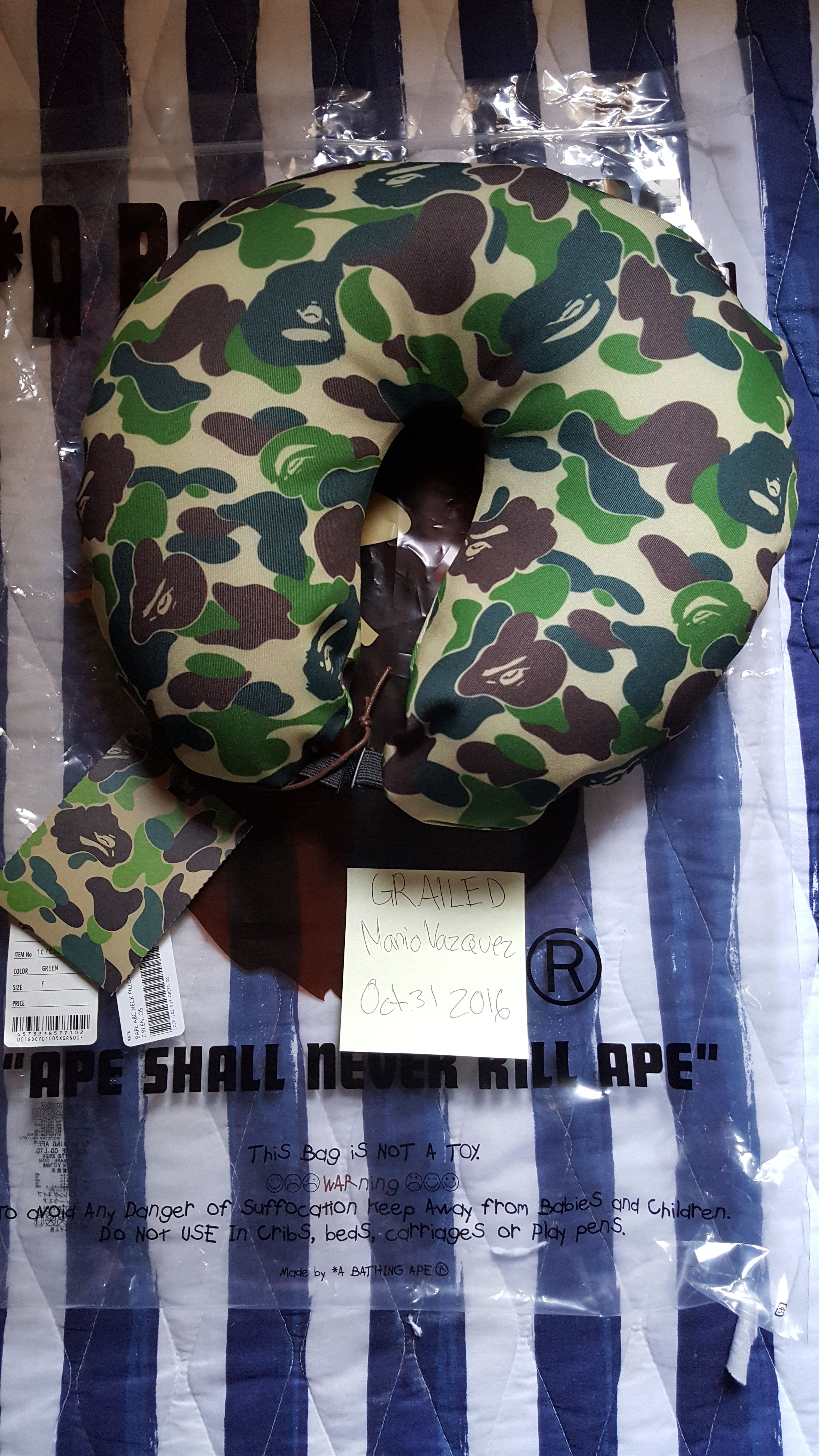 Bape Bape Neck pillow | Grailed