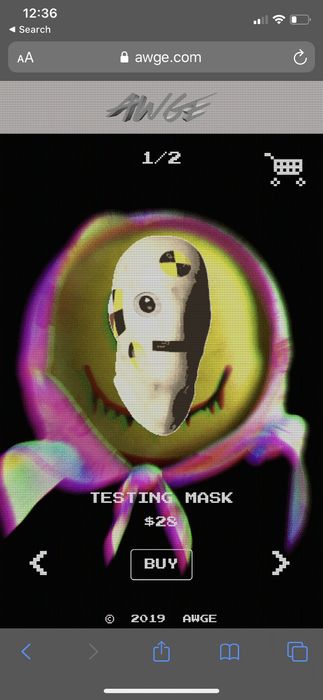 AWGE Asap Rocky Testing Mask | Grailed