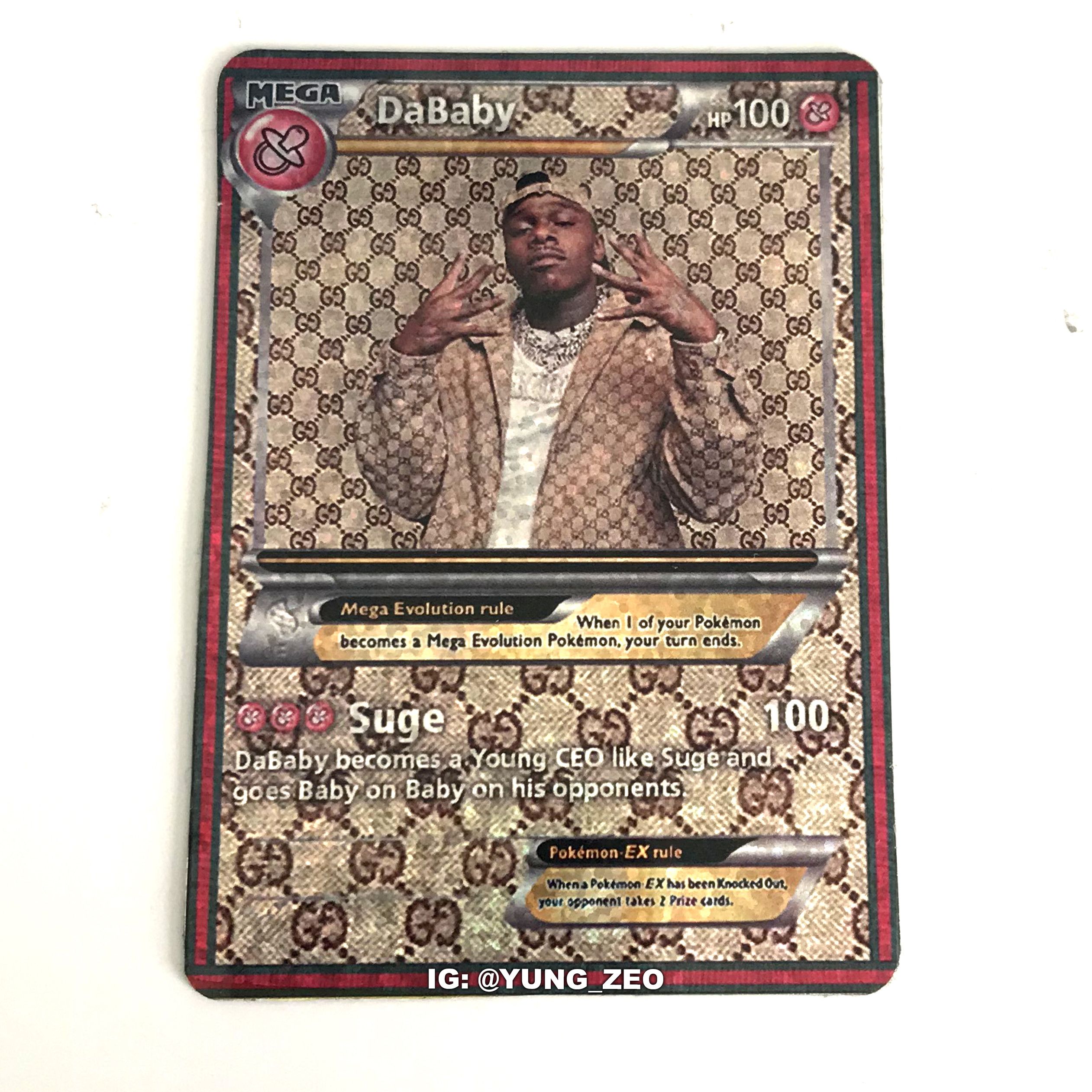 Pokemon DaBaby Pokemon Card (Pokemon Rapper Cards) | Grailed