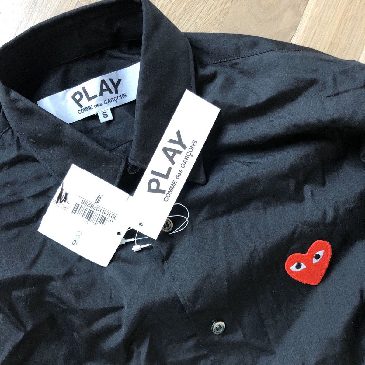 Comme Des Garcons Play CDG Play Black button up, size S | Grailed