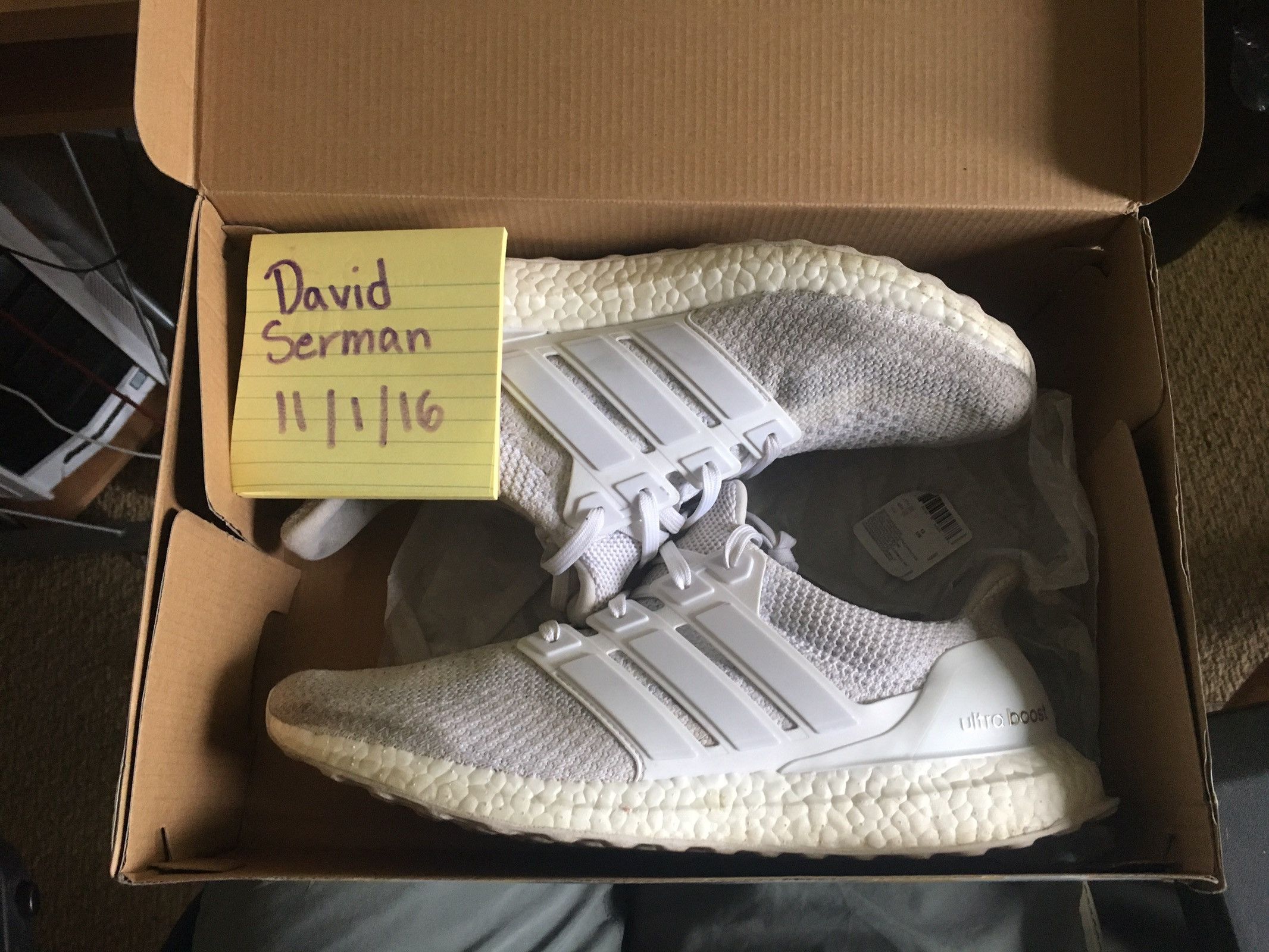 Adidas Triple White Ultra Boost 2.0 | Grailed