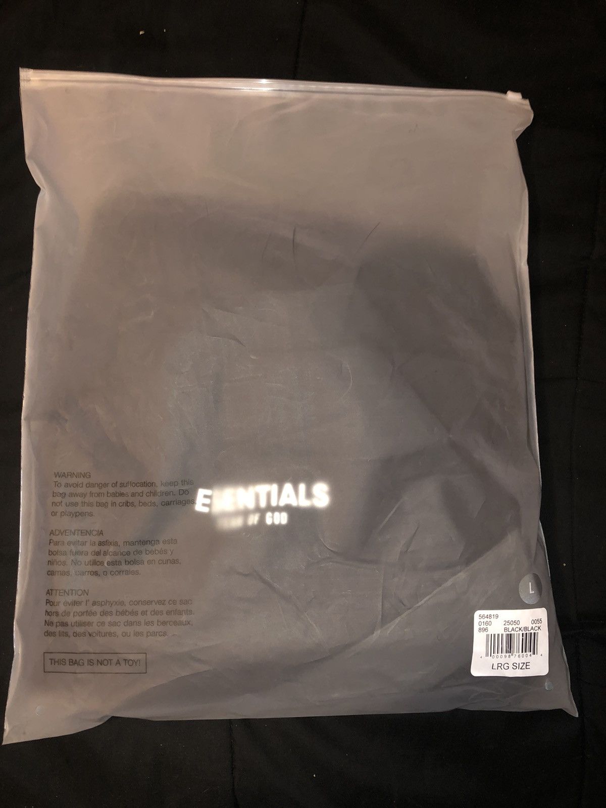 Fear of God × Pacsun FOG Essentials Black Nylon Jacket | Grailed