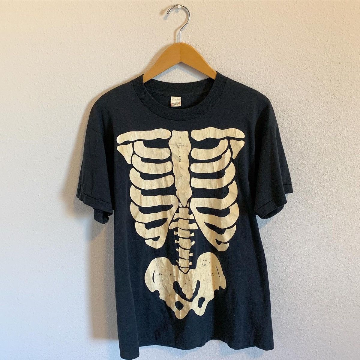 Vintage Vintage 80s Skeleton Tee Screen Stars | Grailed