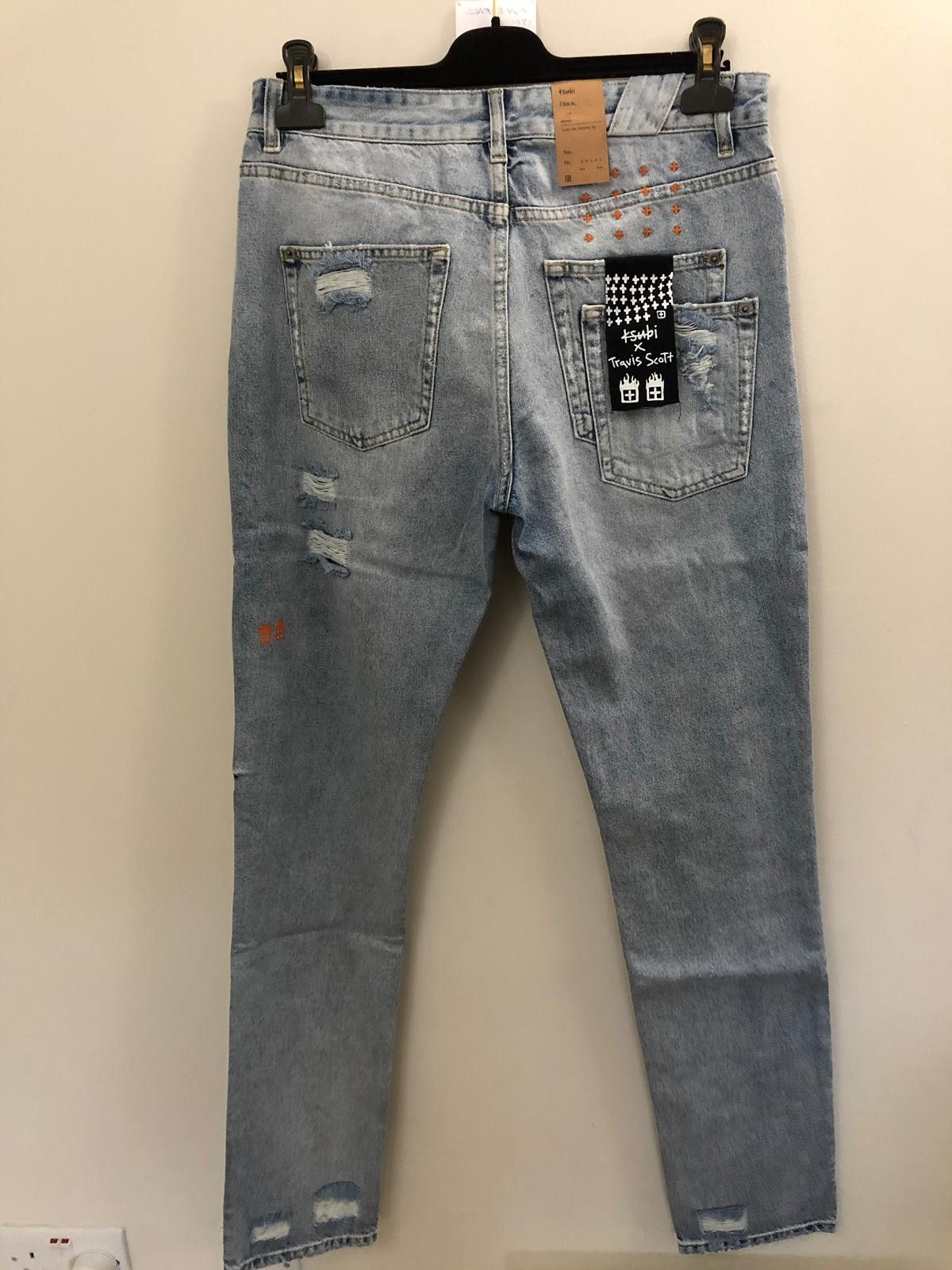 Ksubi × Travis Scott Ksubi Travis Scott Ripped Distressed Chitch Blue ...