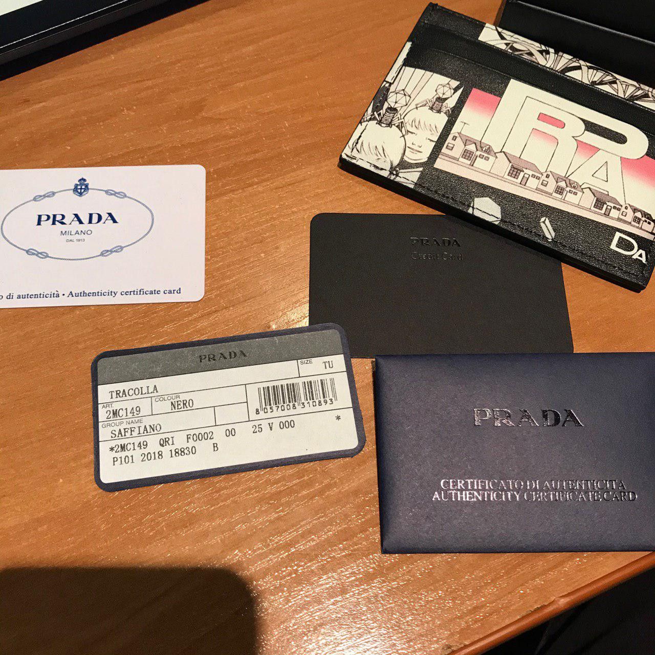Prada Prada Comic Anime Girl Card Holder Wallet | Grailed