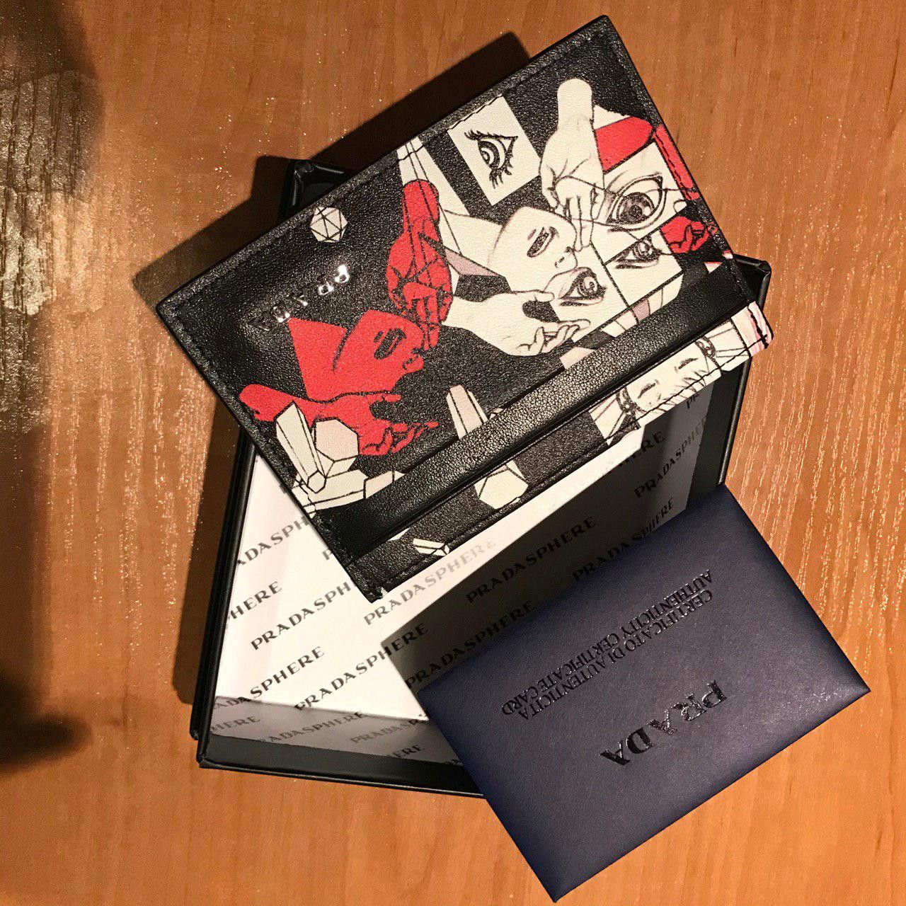 Prada Prada Comic Anime Girl Card Holder Wallet | Grailed