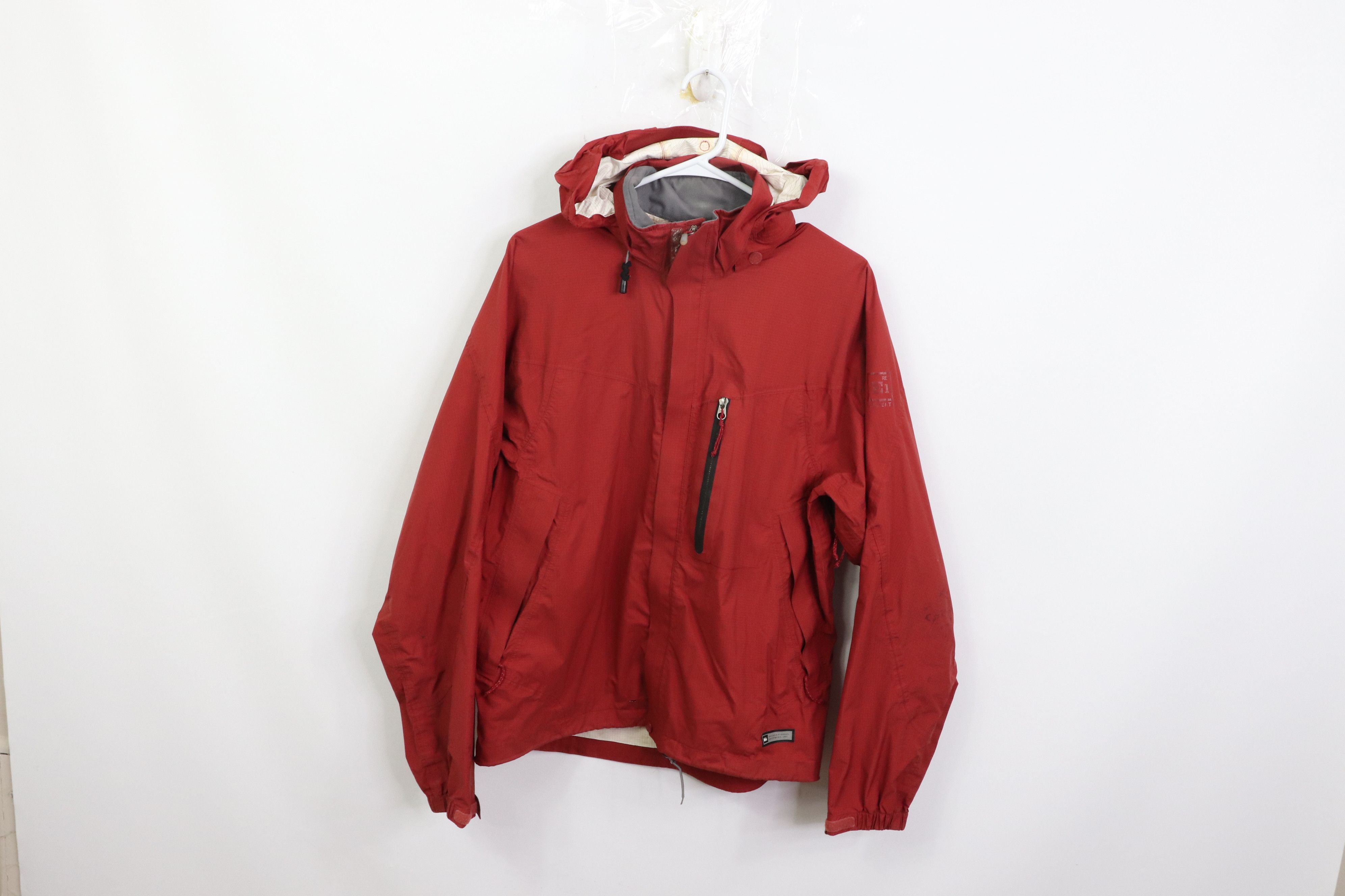 Rei REI Elements Full Zip Hooded Outdoor Hiking Rain Jacket | Grailed