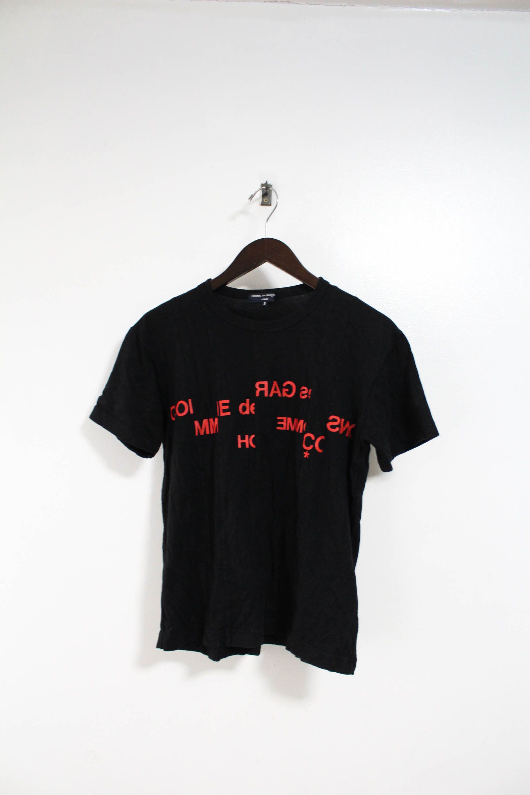 Comme des Garcons SS11 Deconstructed Split Logo Tee | Grailed