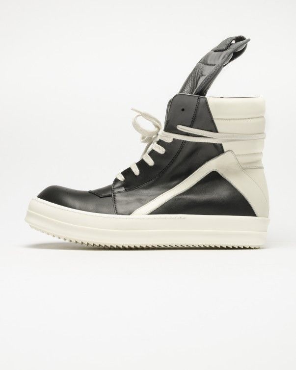 Rick Owens Rick Owens Black & White Geobaskets 42 | Grailed