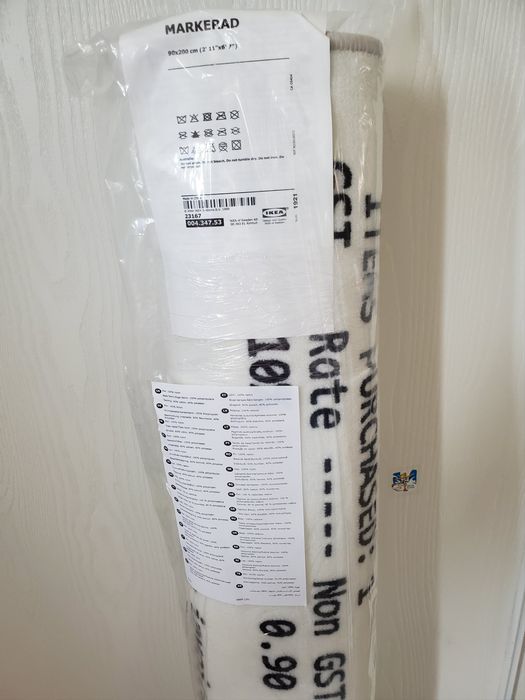 Ikea VIRGIL ABLOH x IKEA MARKERAD "RECIEPT" Rug | Grailed