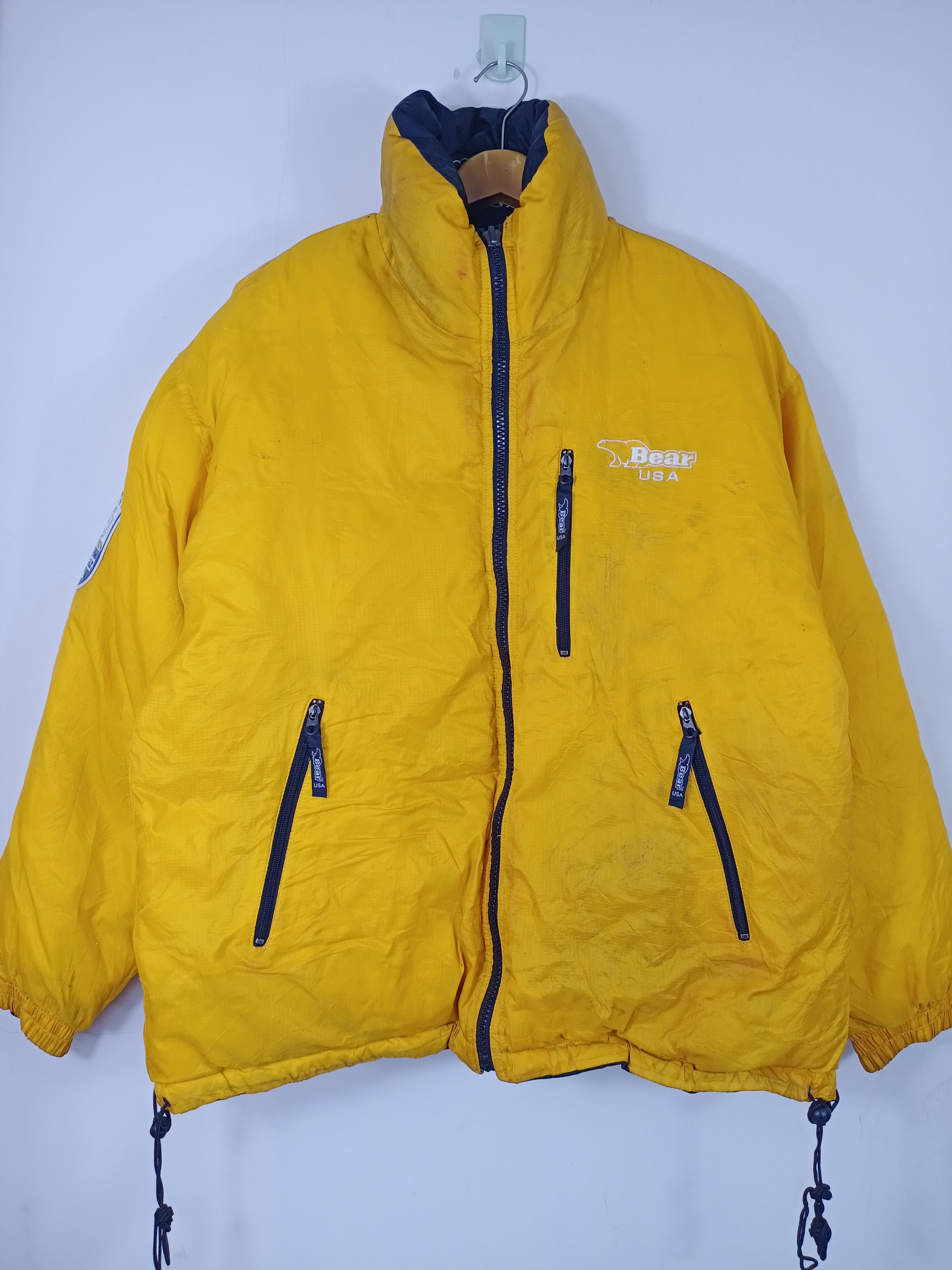 Bomber Jacket × Vintage Vintage Bear Usa Puffer Riversible Bomber Jacket × Vintage Vintage Bear Usa Puffer Riversible