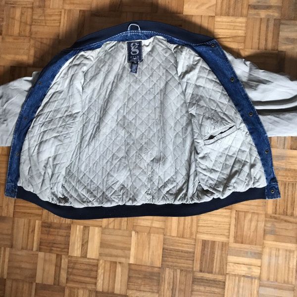 Vintage Denim Varsity Jacket TYLER THE CREATOR CHERRY BOMB ERA | Grailed