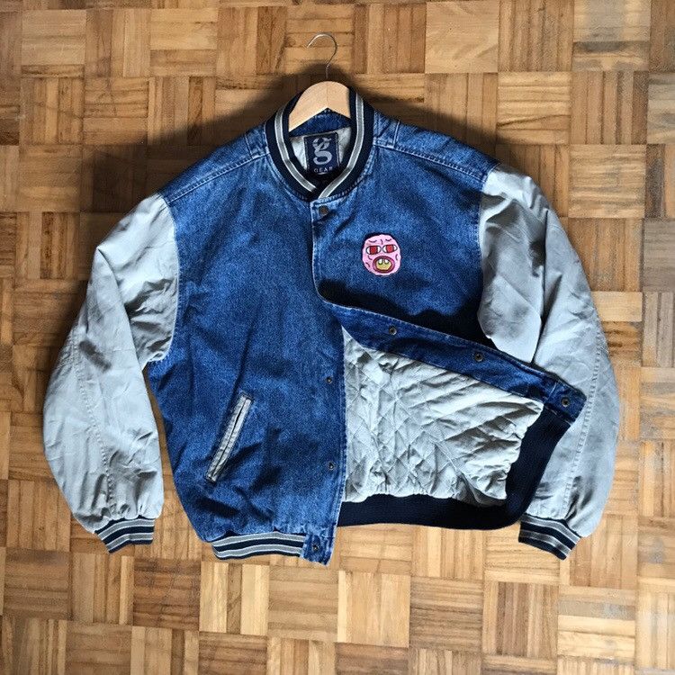 Vintage Denim Varsity Jacket TYLER THE CREATOR CHERRY BOMB ERA | Grailed