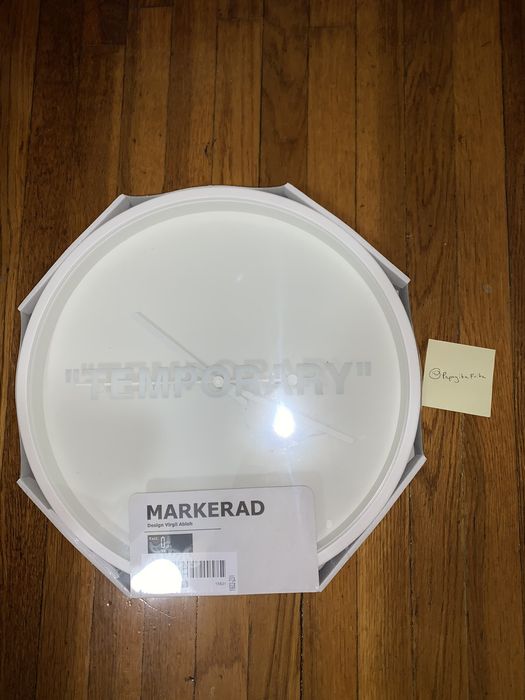 Ikea Virgil Abloh x IKEA Clock Markerad collection | Grailed