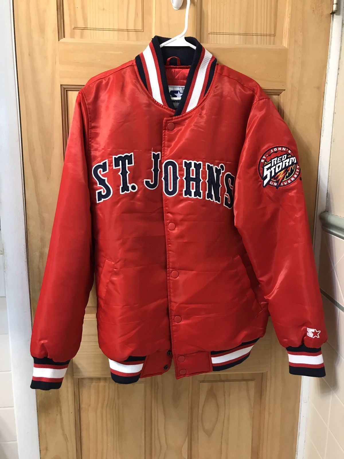 Starter St. John’s red storm starter jacket | Grailed
