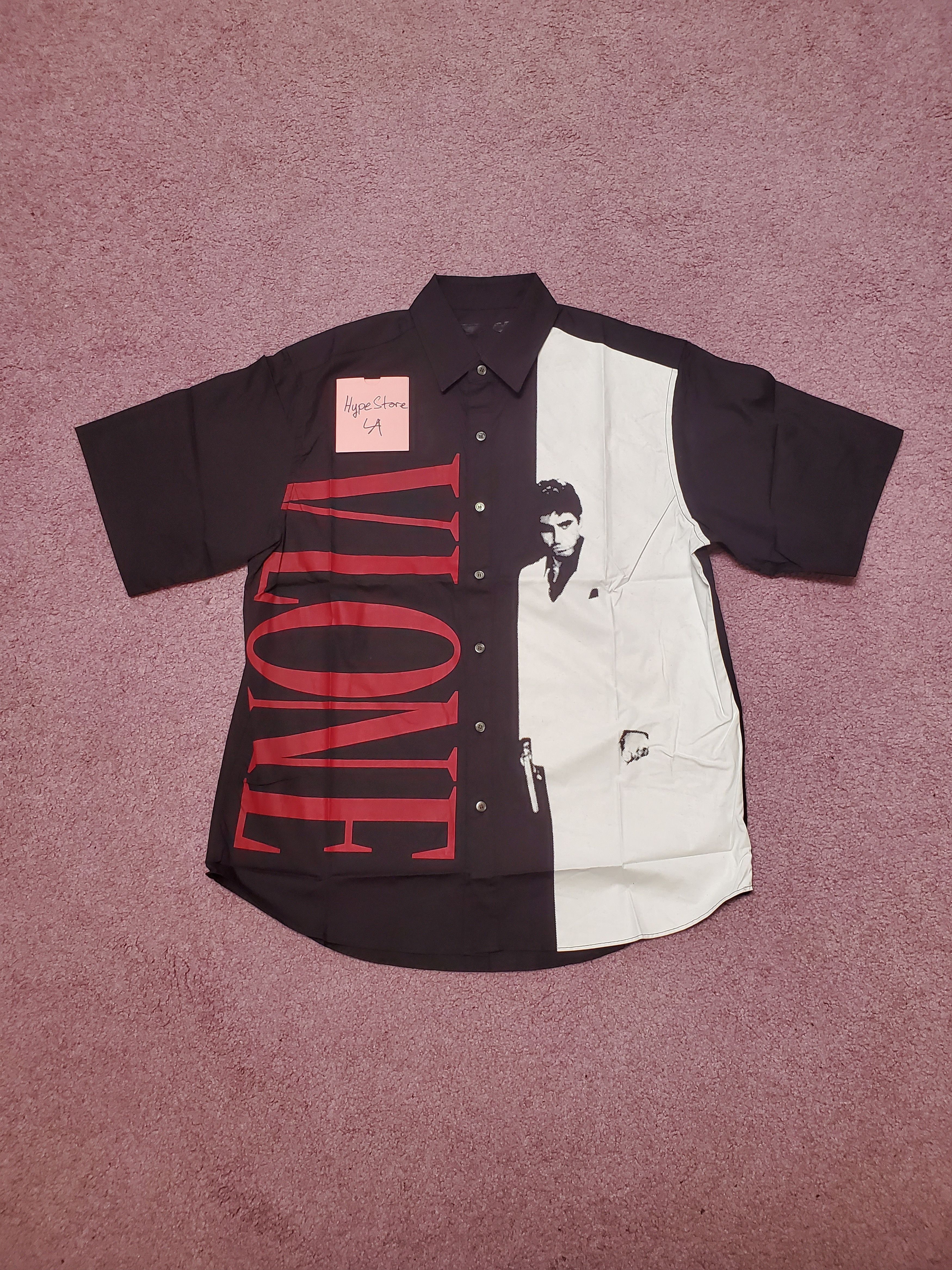 Vlone Vlone Scarface Button Up Shirt | Grailed