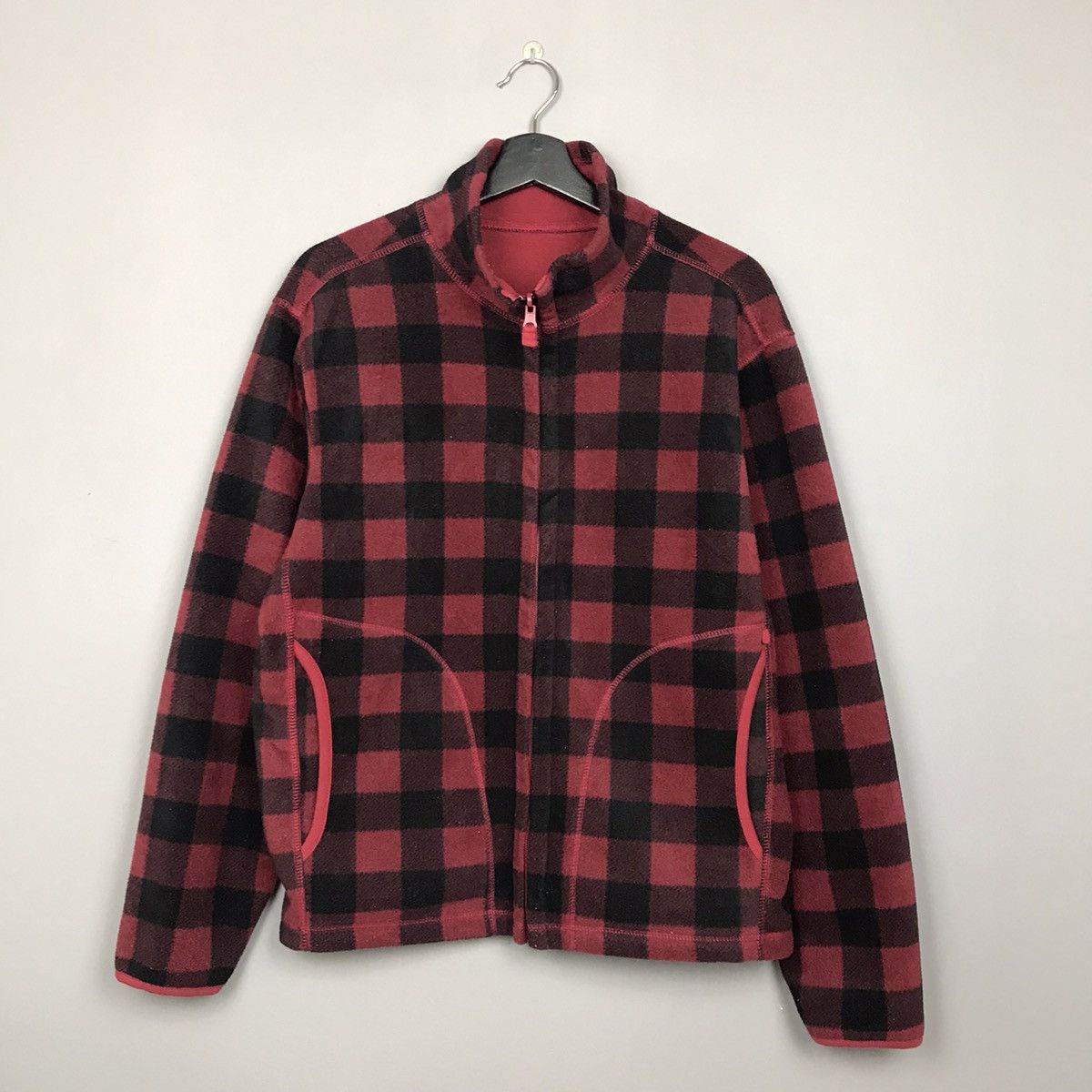 Other × Streetwear Checkered Fleece Flannel Jacket | Grailed