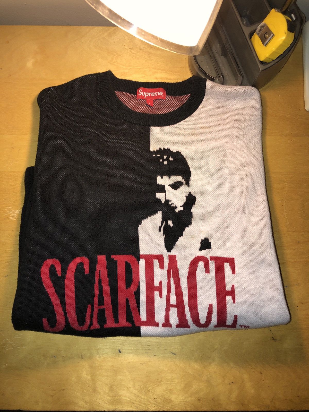 Supreme Supreme Scarface Sweater Black | Grailed