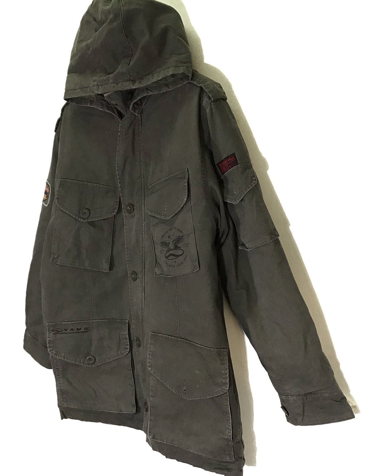 Vans Vans Green Army Style Puffer Parkas Jackets | Grailed