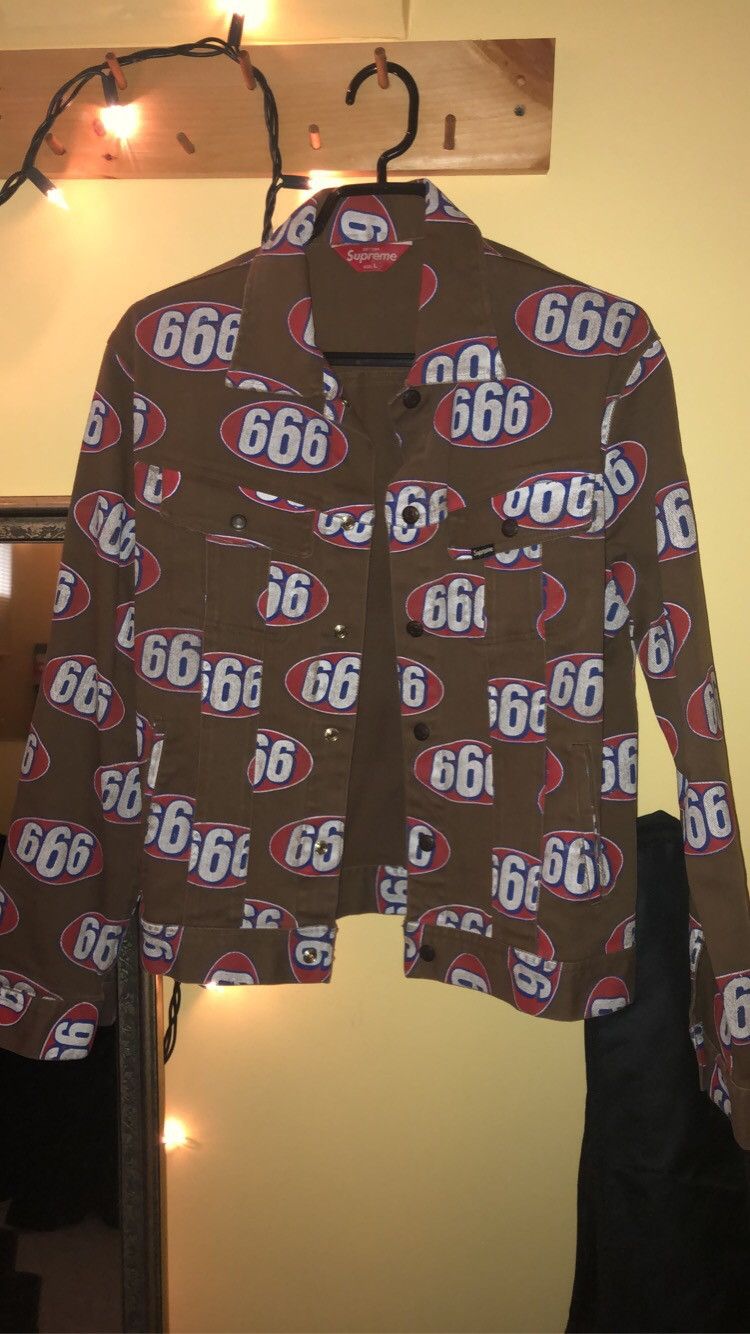 Supreme 666 Denim Trucker Jacket | Grailed