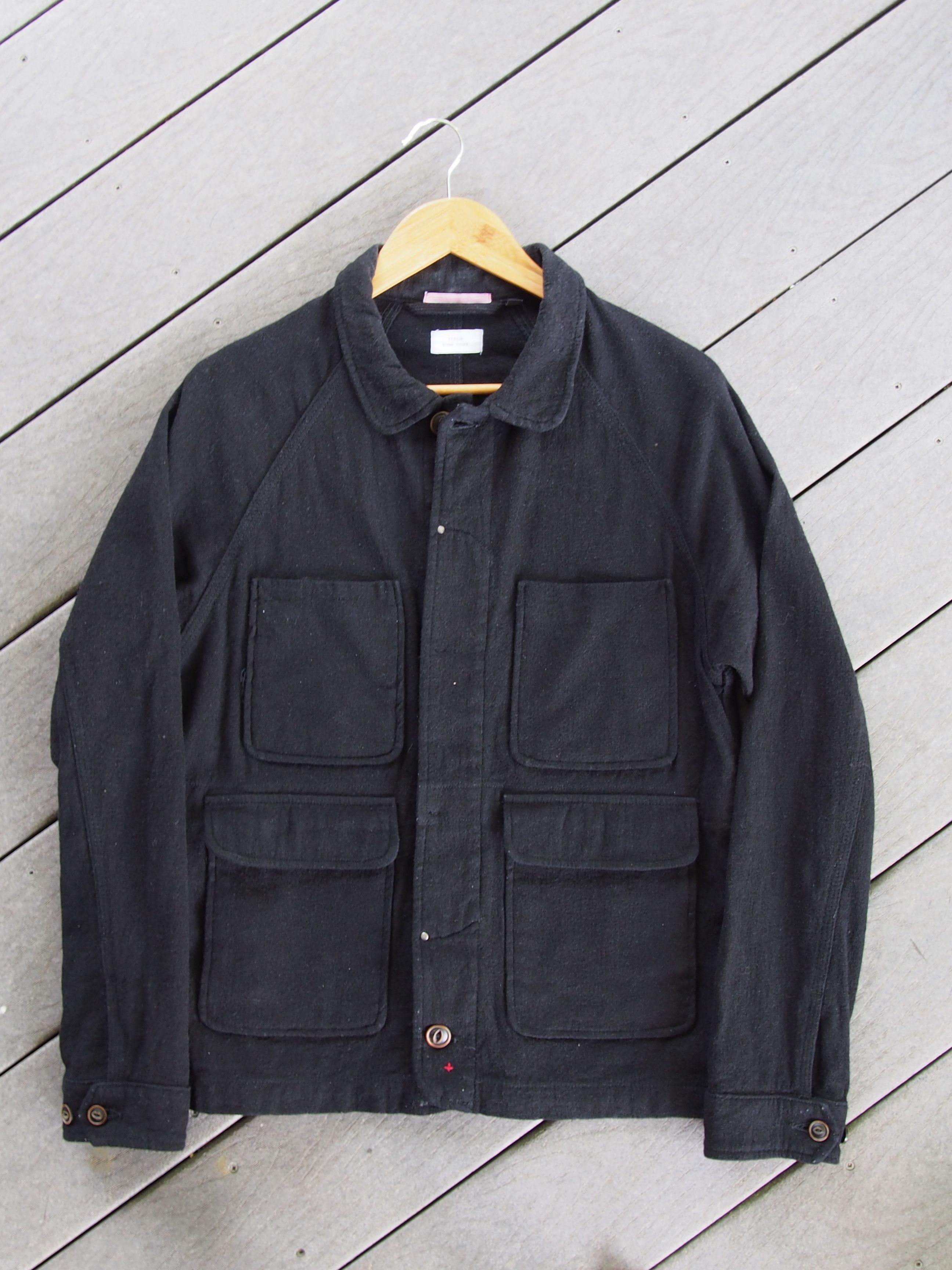 Apolis Black Indigo Chore Coat | Grailed