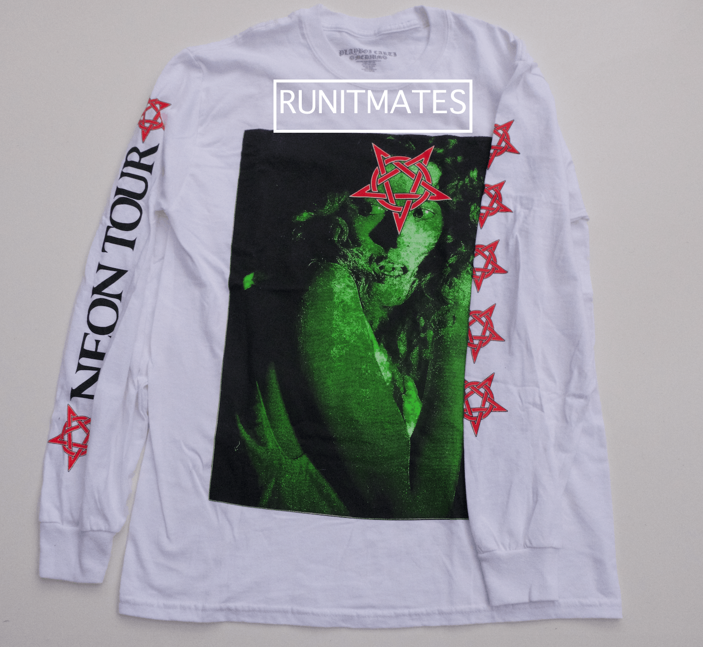 AWGE × Asap Rocky × Playboi Carti AWGE X PLAYBOI CARTI NEON TOUR LONG ...