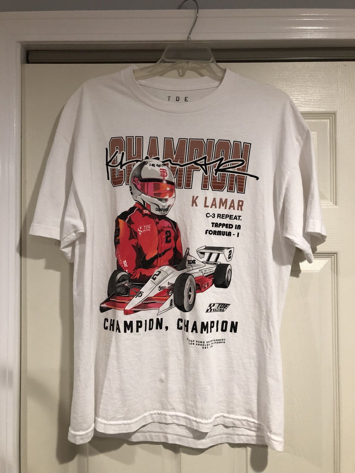 Kendrick Lamar TDE Kendrick Lamar Championship Tour Racing Shirt ...
