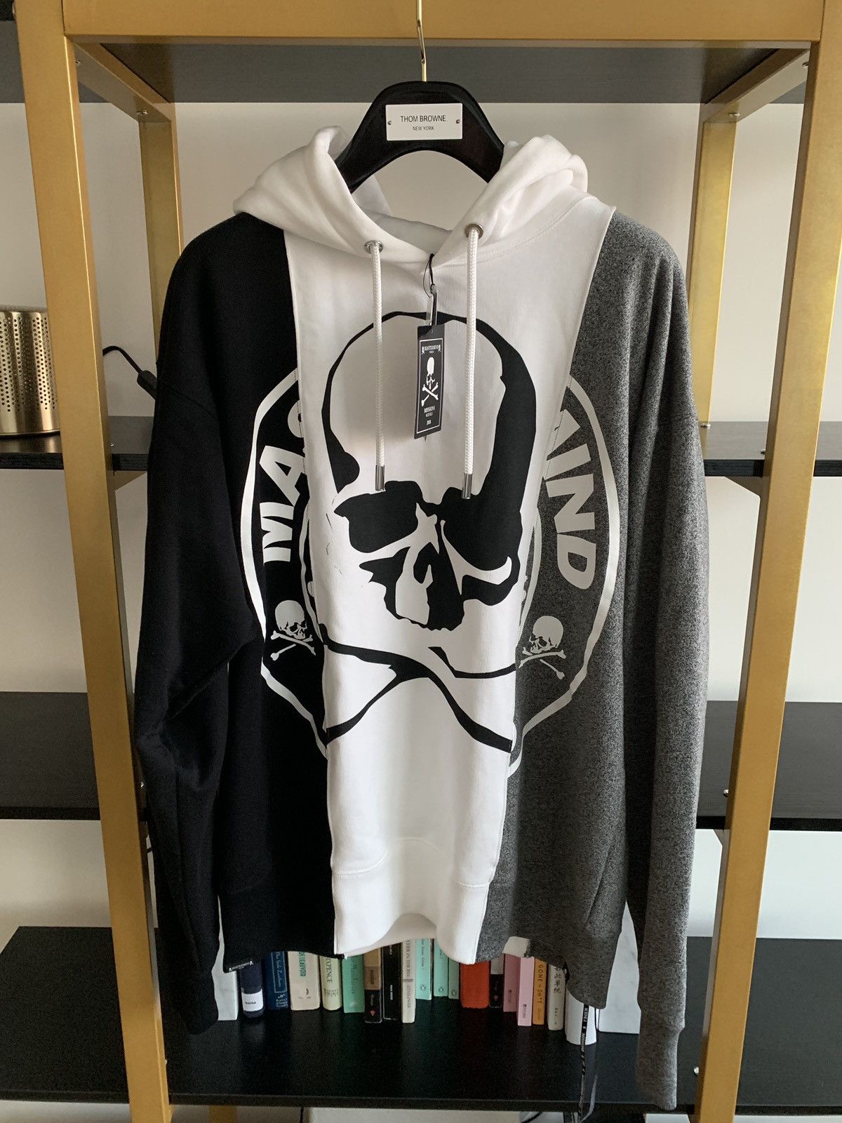 Mastermind Japan Mastermind Japan World Triple Color Cotton Hoodie ...