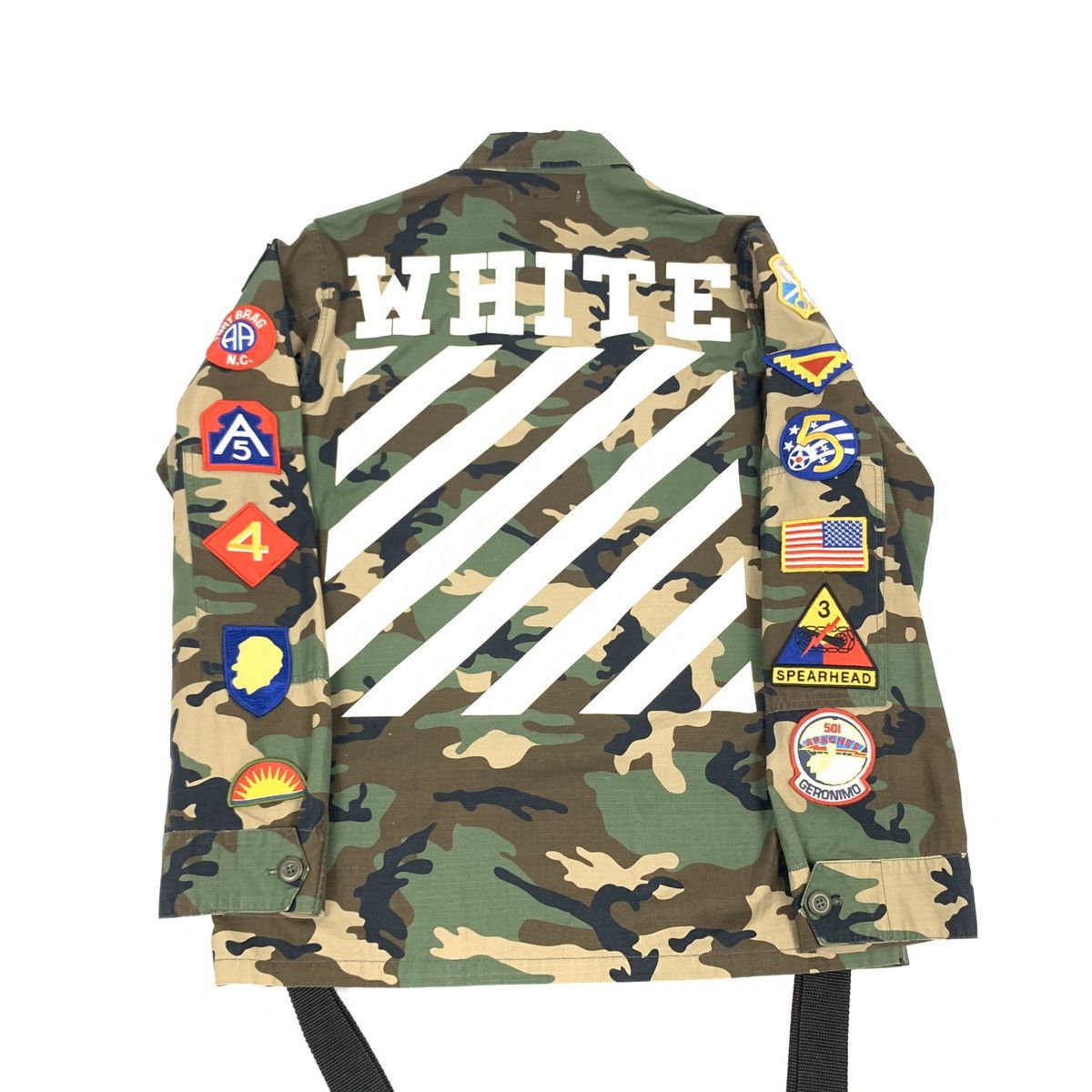 Off-White Off-White Camo Field Jacket With Patches | Grailed