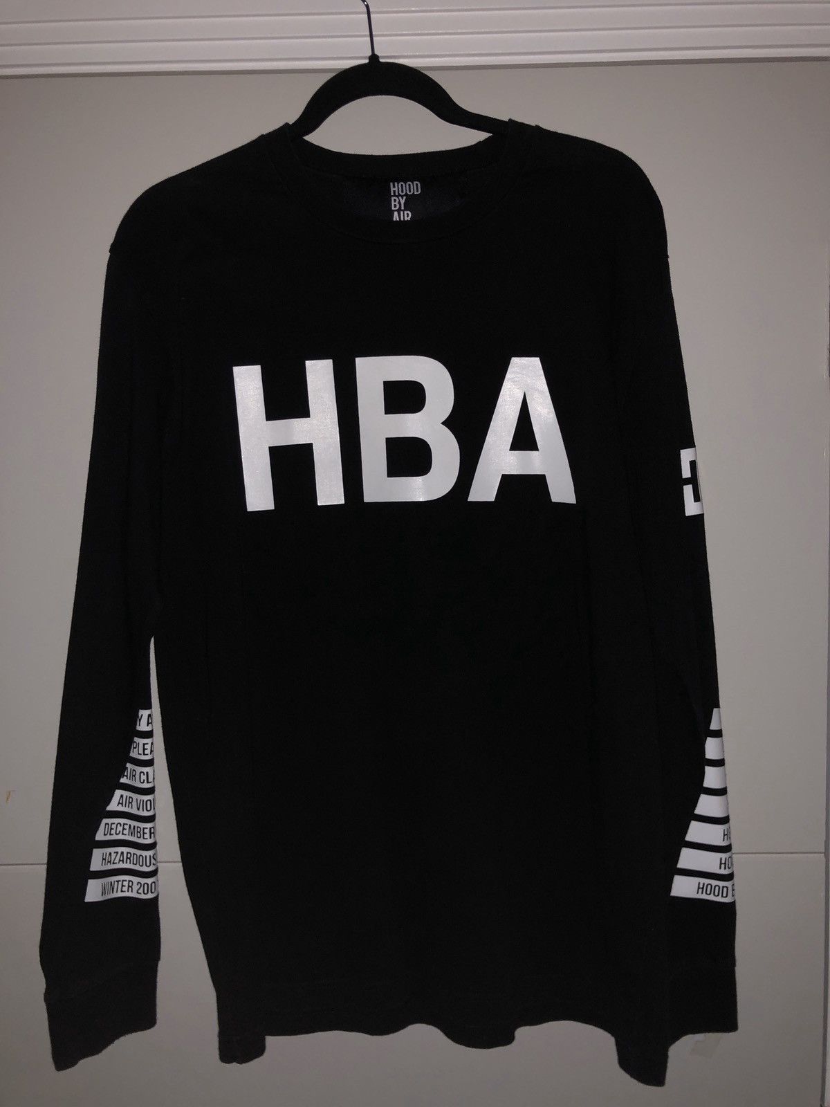 Hood By Air HBA HOOD BY AIR Long Sleeve Graphic Tee | Grailed