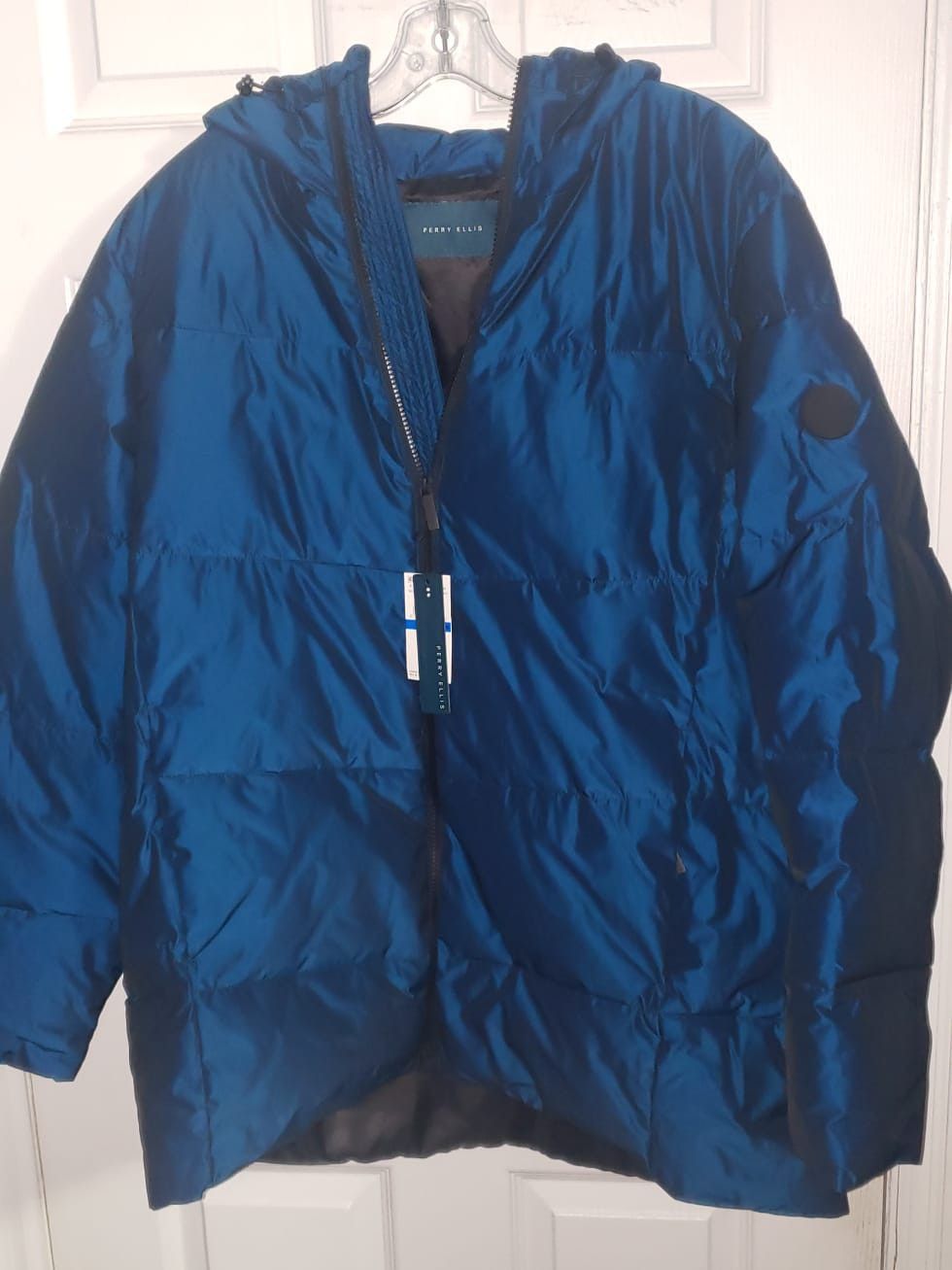 Perry Ellis Perry Ellis Marine Blue Puffer Jacket | Grailed