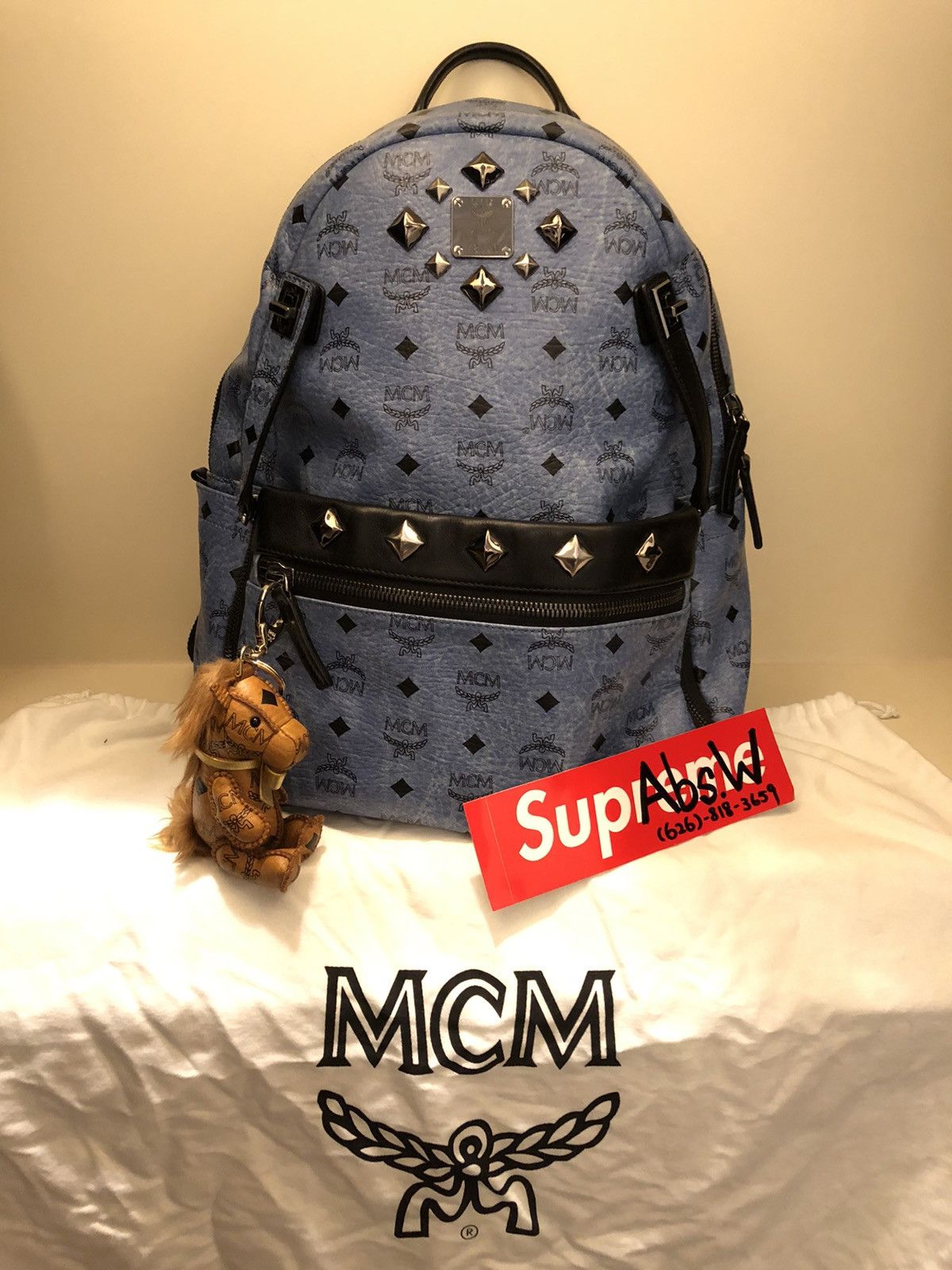 MCM MCM Backpack With Detachable Hand Clutch/Shoulder Bag | Grailed