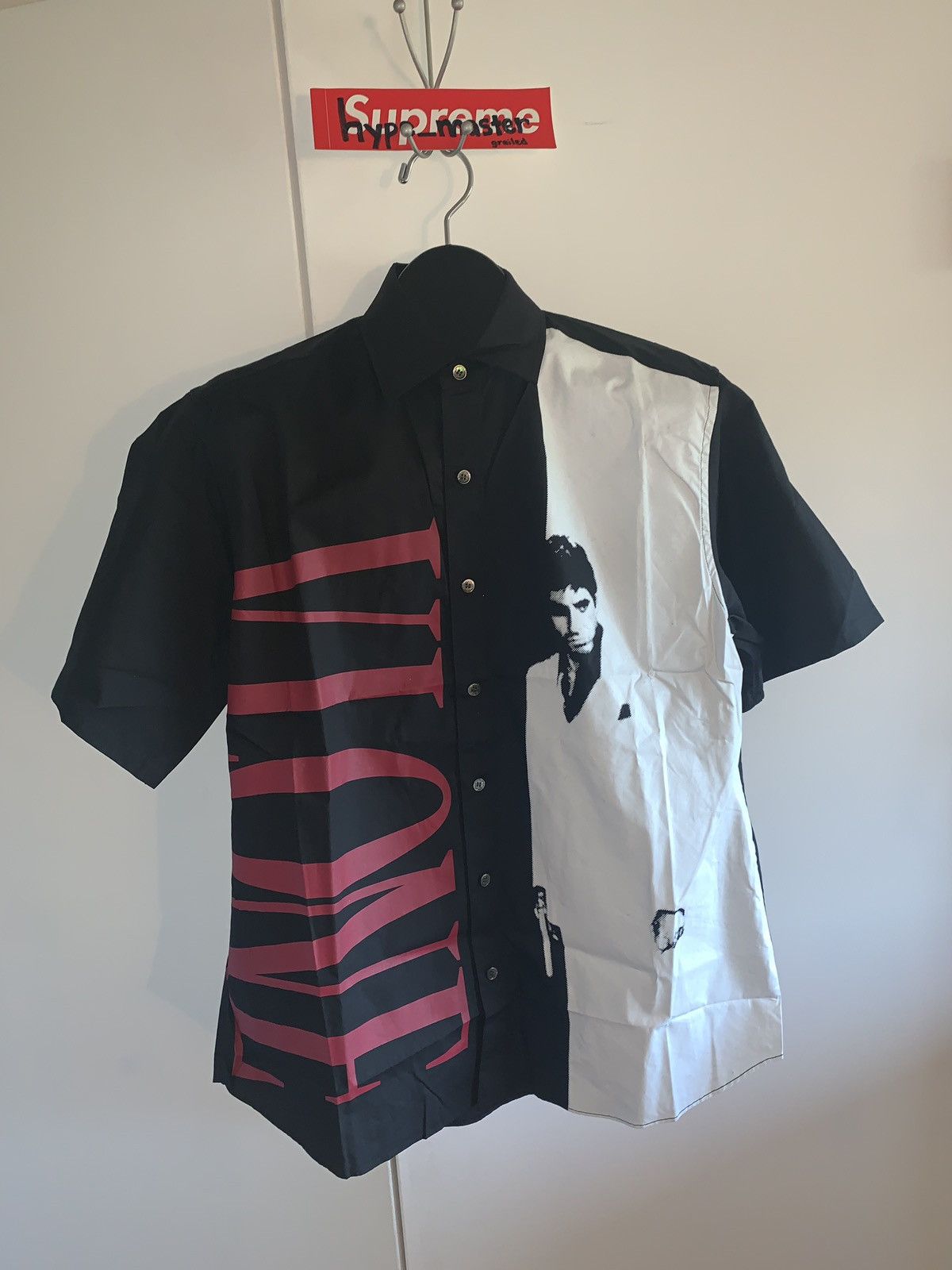 Vlone Scarface Button Up Short Sleeve | Grailed