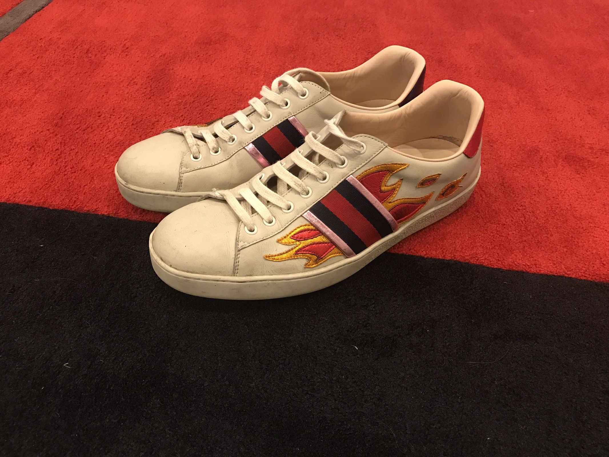 Gucci Flame Ace Sneakers | Grailed
