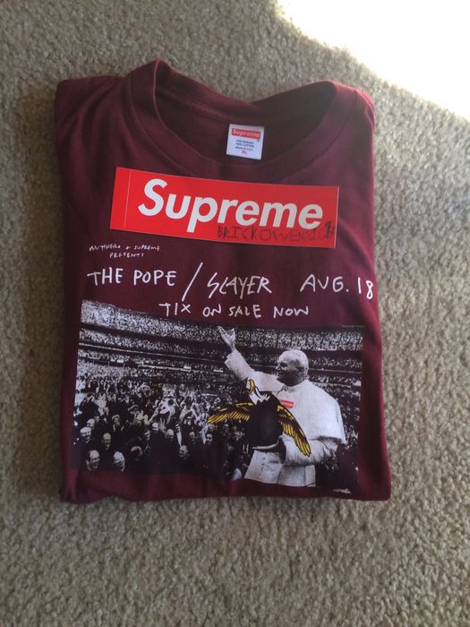 Supreme Pope Slayer Tee | Grailed